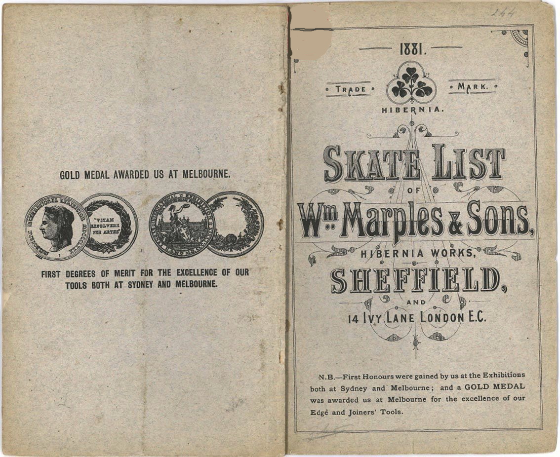 Ice Skates – William Marples and Sons, Ltd.