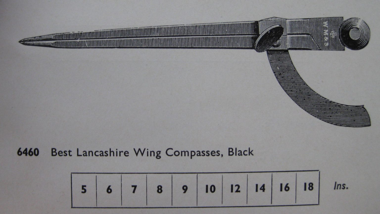 Wing Compasses – William Marples and Sons, Ltd.