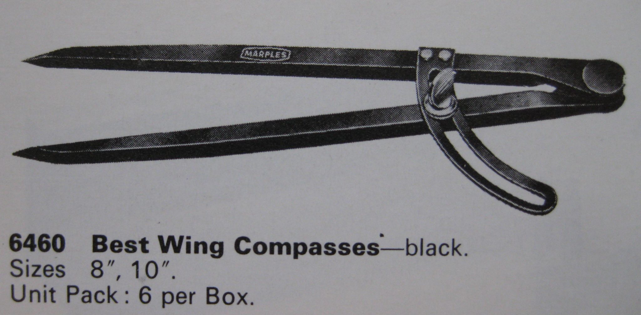 Wing Compasses – William Marples and Sons, Ltd.