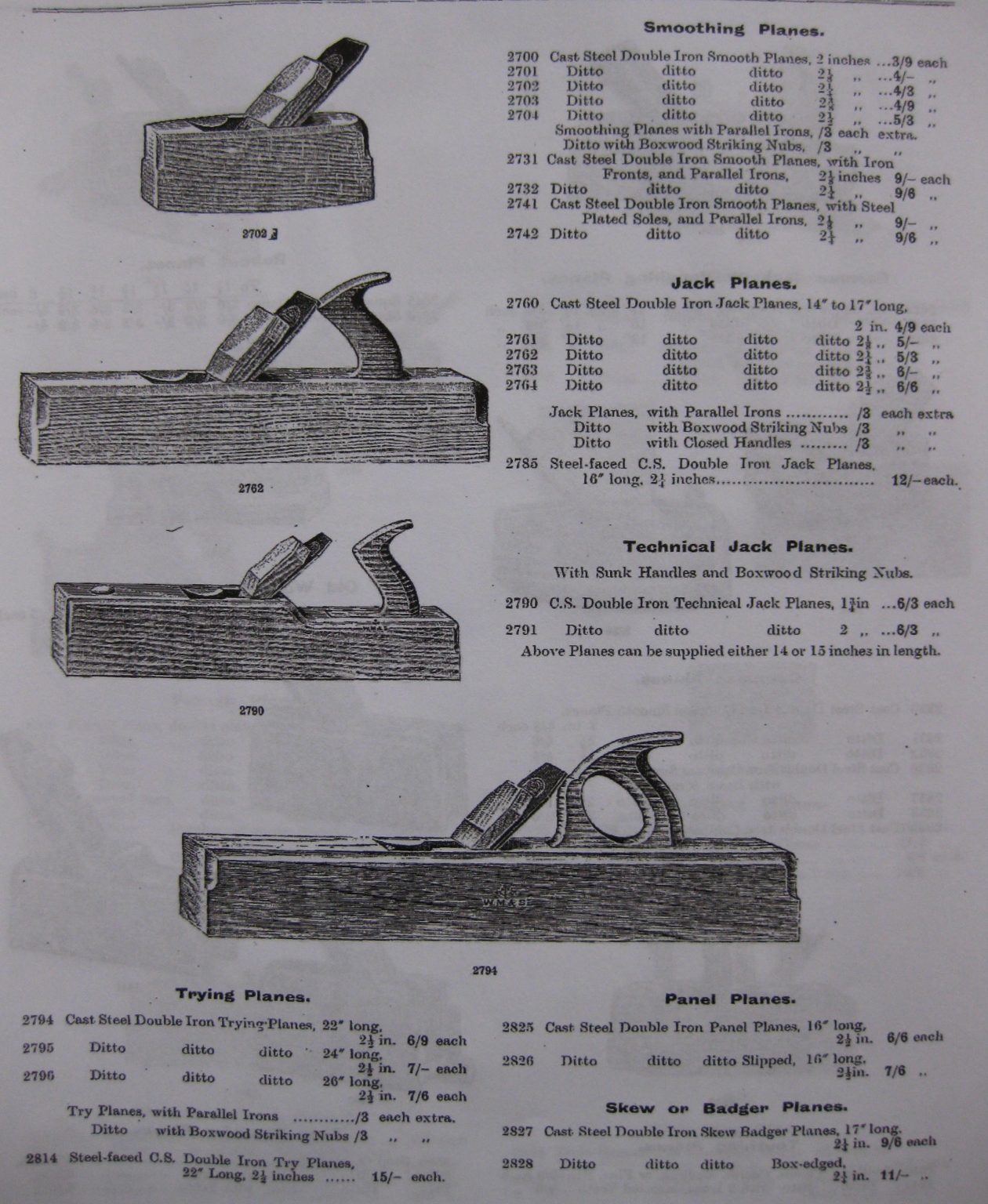 Wooden Planes – William Marples and Sons, Ltd.