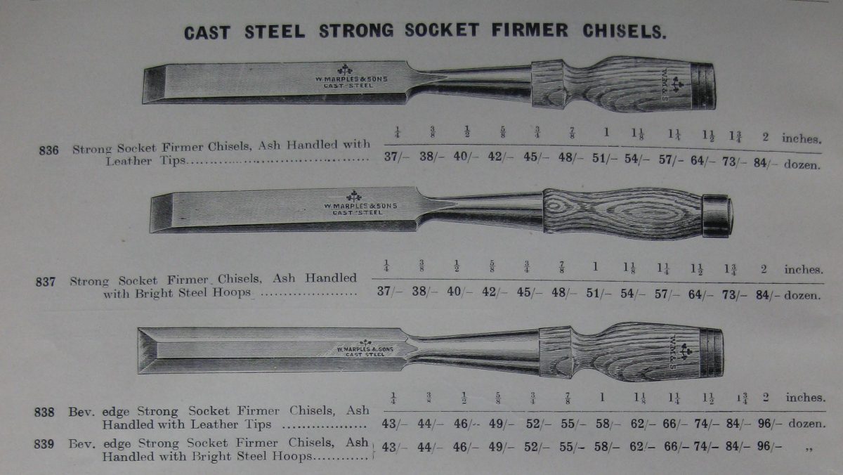 Socket Chisels – William Marples and Sons, Ltd.