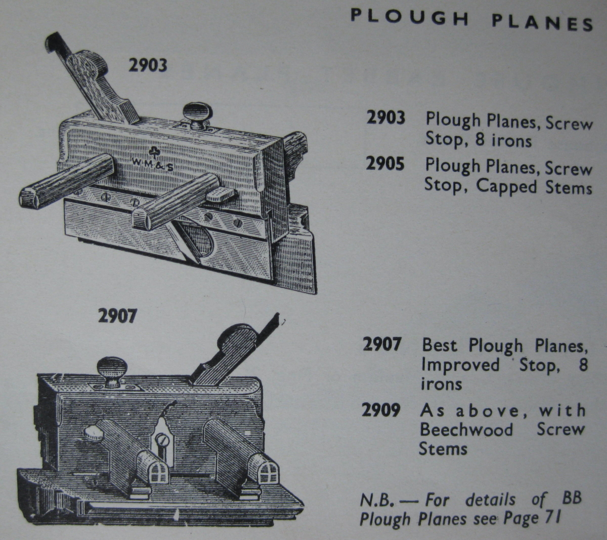 Plough Planes – William Marples and Sons, Ltd.