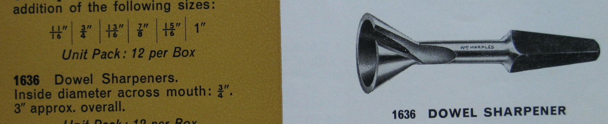 Dowel Rounders and Sharpeners – William Marples and Sons, Ltd.
