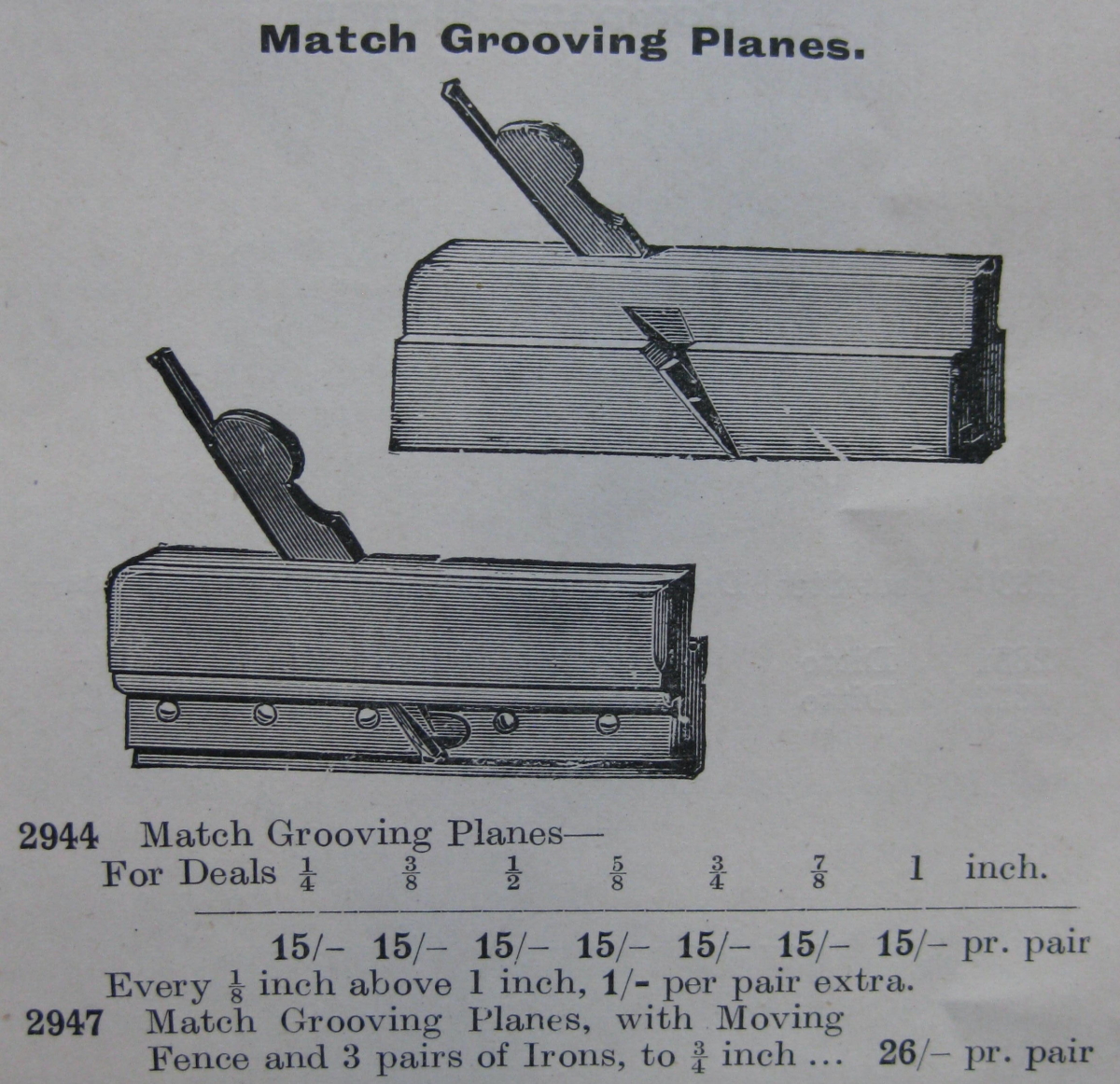 Grooving Planes – William Marples and Sons, Ltd.