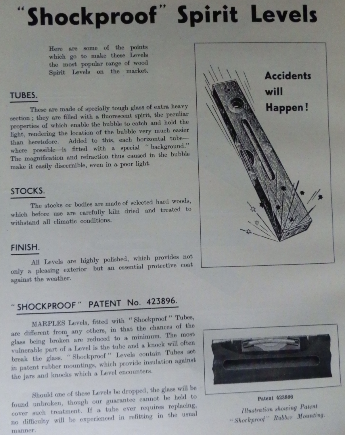 Spirit Levels – William Marples and Sons, Ltd.